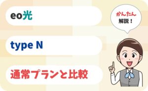 eo光ネット(type N)と通常プランの違い | eo光の料金 | eo光のキャンペーン比較